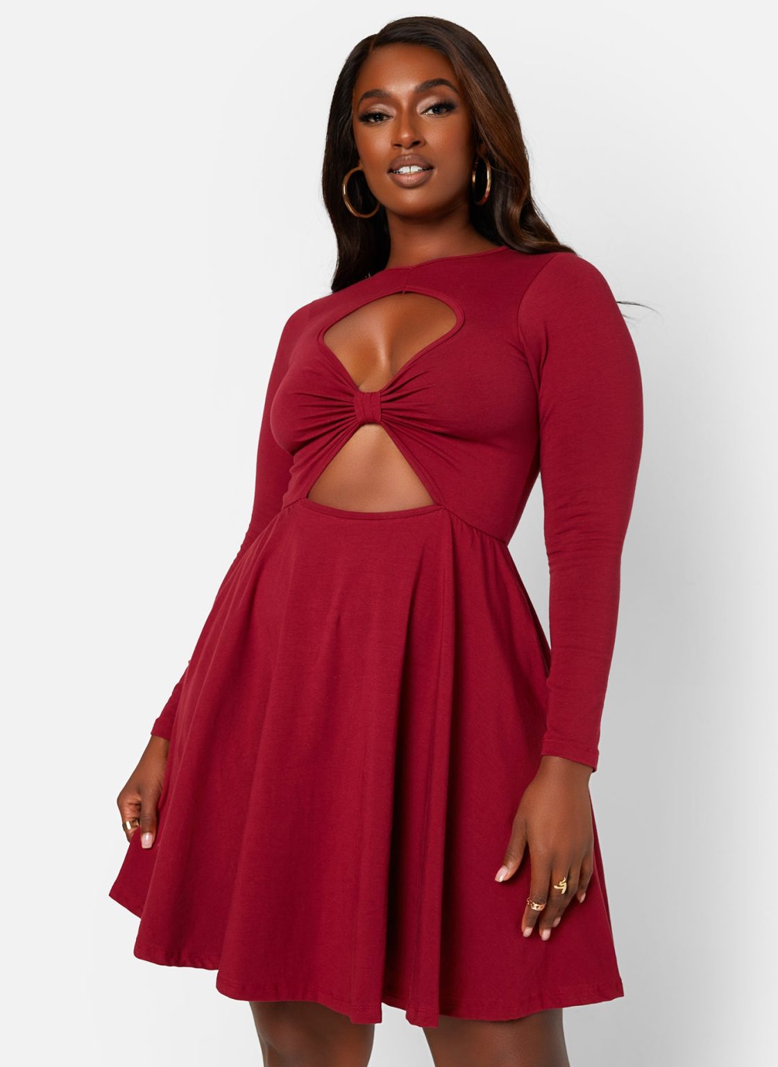 Spellbound Cotton Double Cut Out Mini Skater Dress W. Pockets – Rebdolls